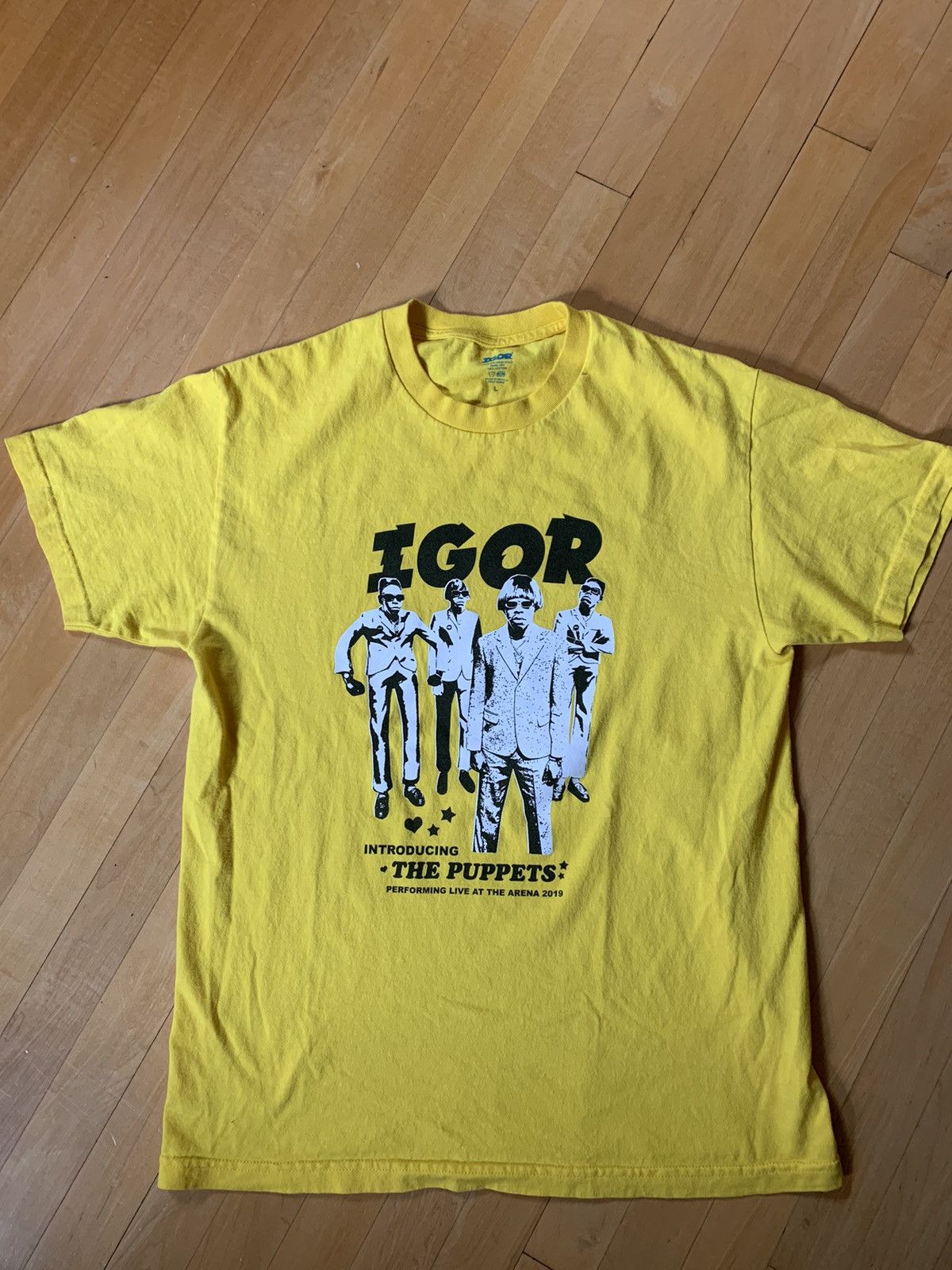 Tyler The Creator Yellow Igor “The Puppets” Tour Tee | Grailed