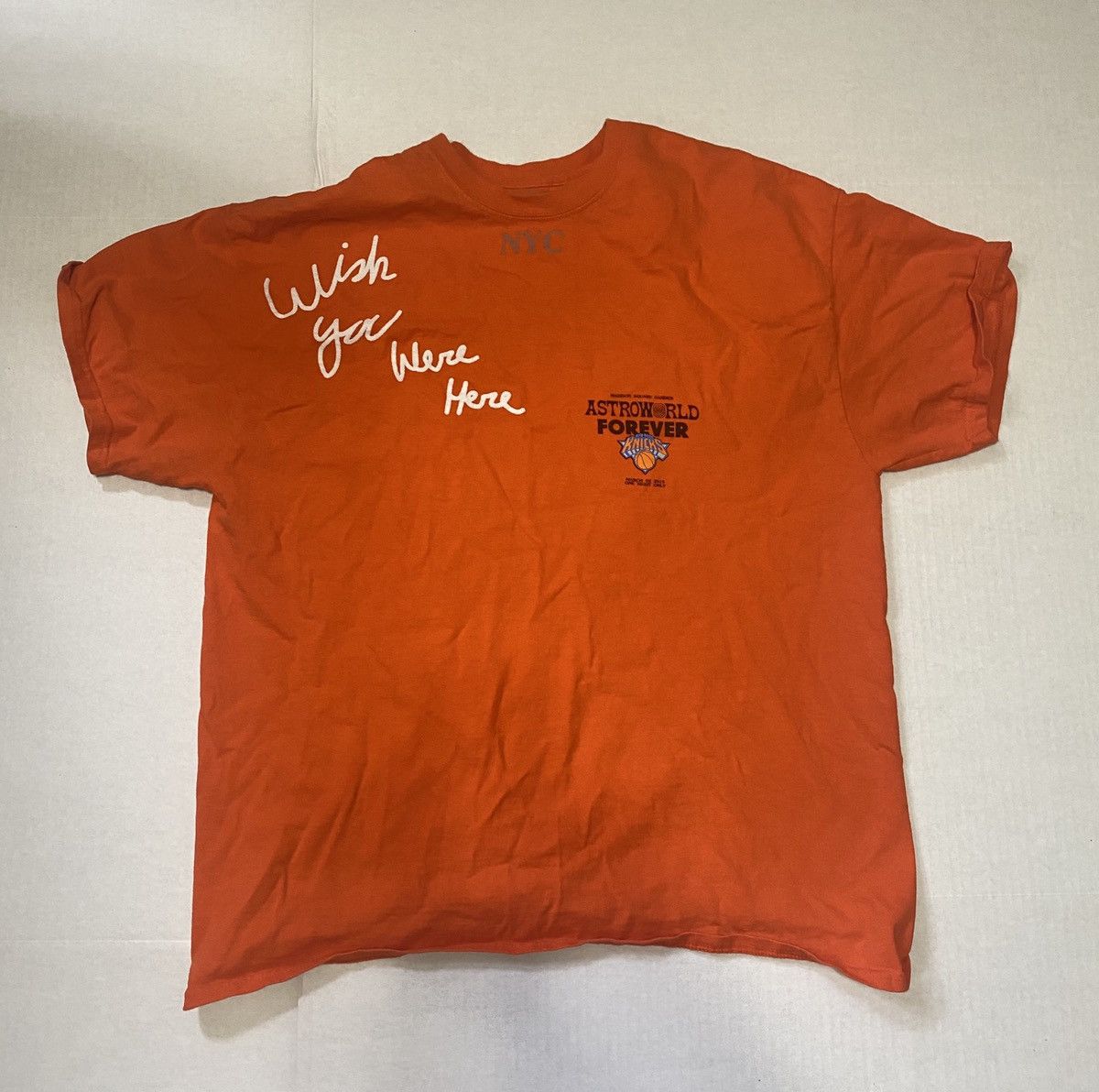 Travis Scott Travis Scott Astroworld New York Knicks Shirt | Grailed