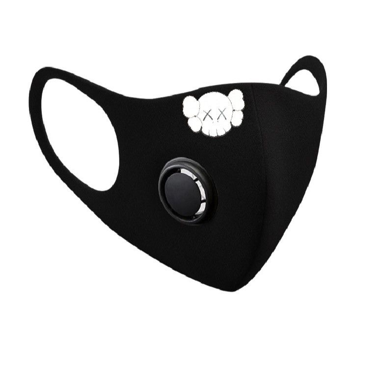 Kaws Kaws Black Anti Dust Ventilated Earloop Face Mask | Grailed