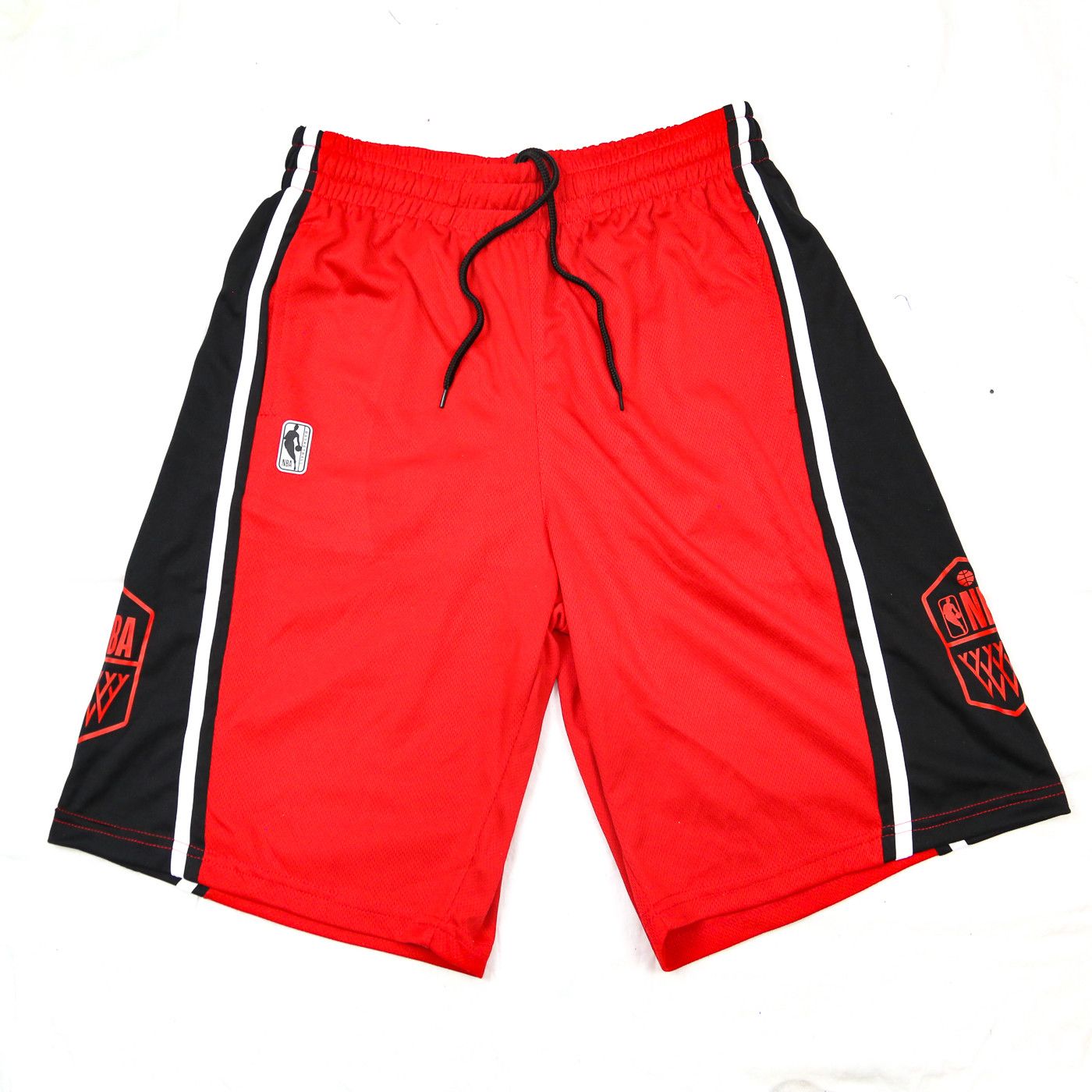 NBA Basketball Practice Training Shorts Red Black Baggy Medium | Grailed