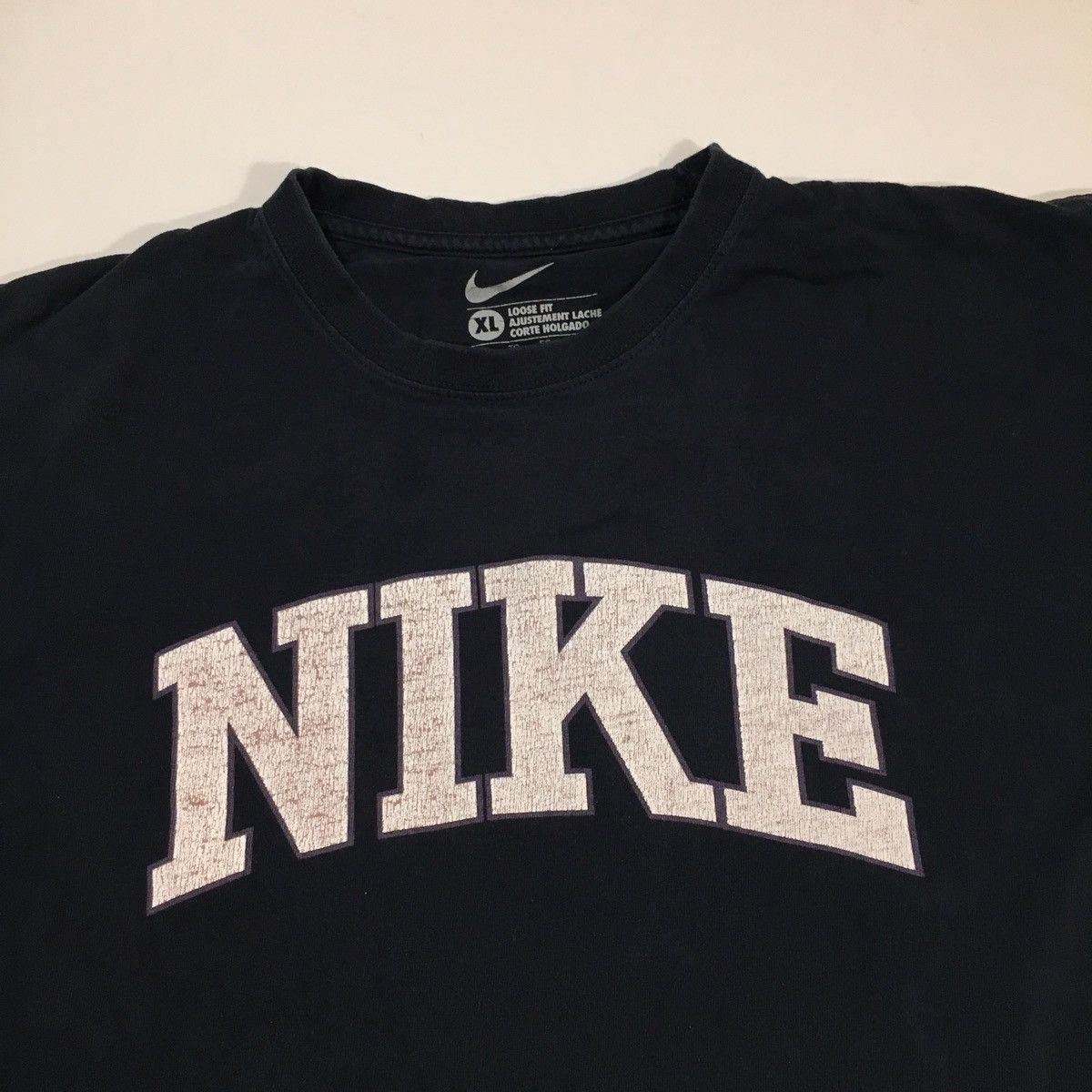 Nike × Streetwear × Vintage Retro Nike Block Text Tee Shirt | Grailed