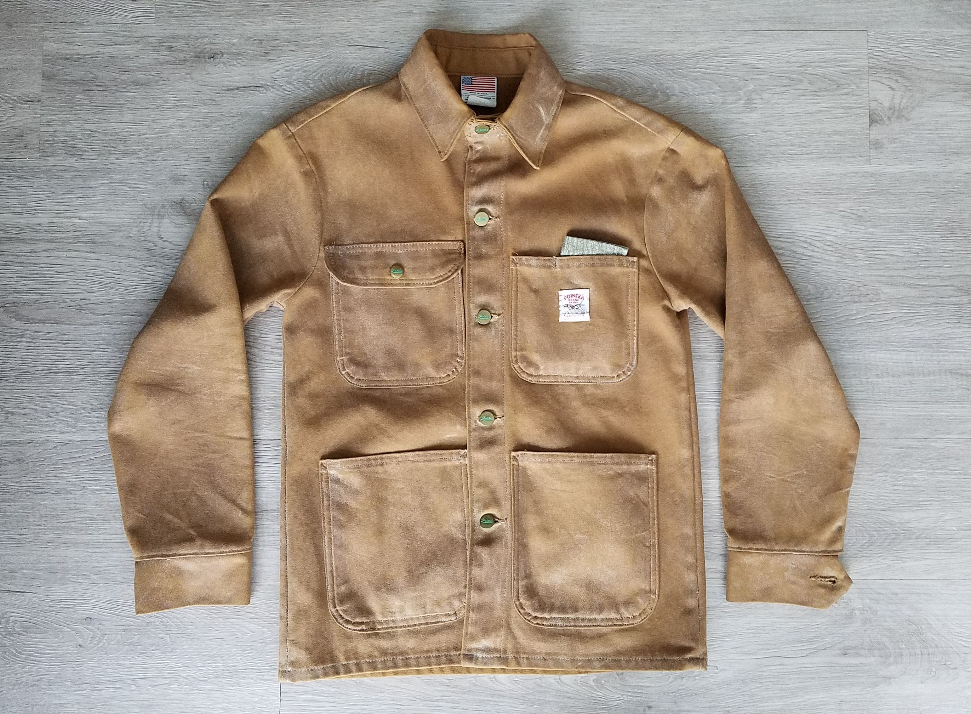 Pointer POINTER BRAND Waxed Canvas Duck Brown Chore Coat - Size XS | Grailed