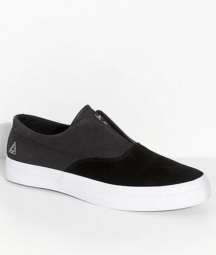 Huf Huf Dylan Rieder Slip On 10.5 Black Suede | Grailed