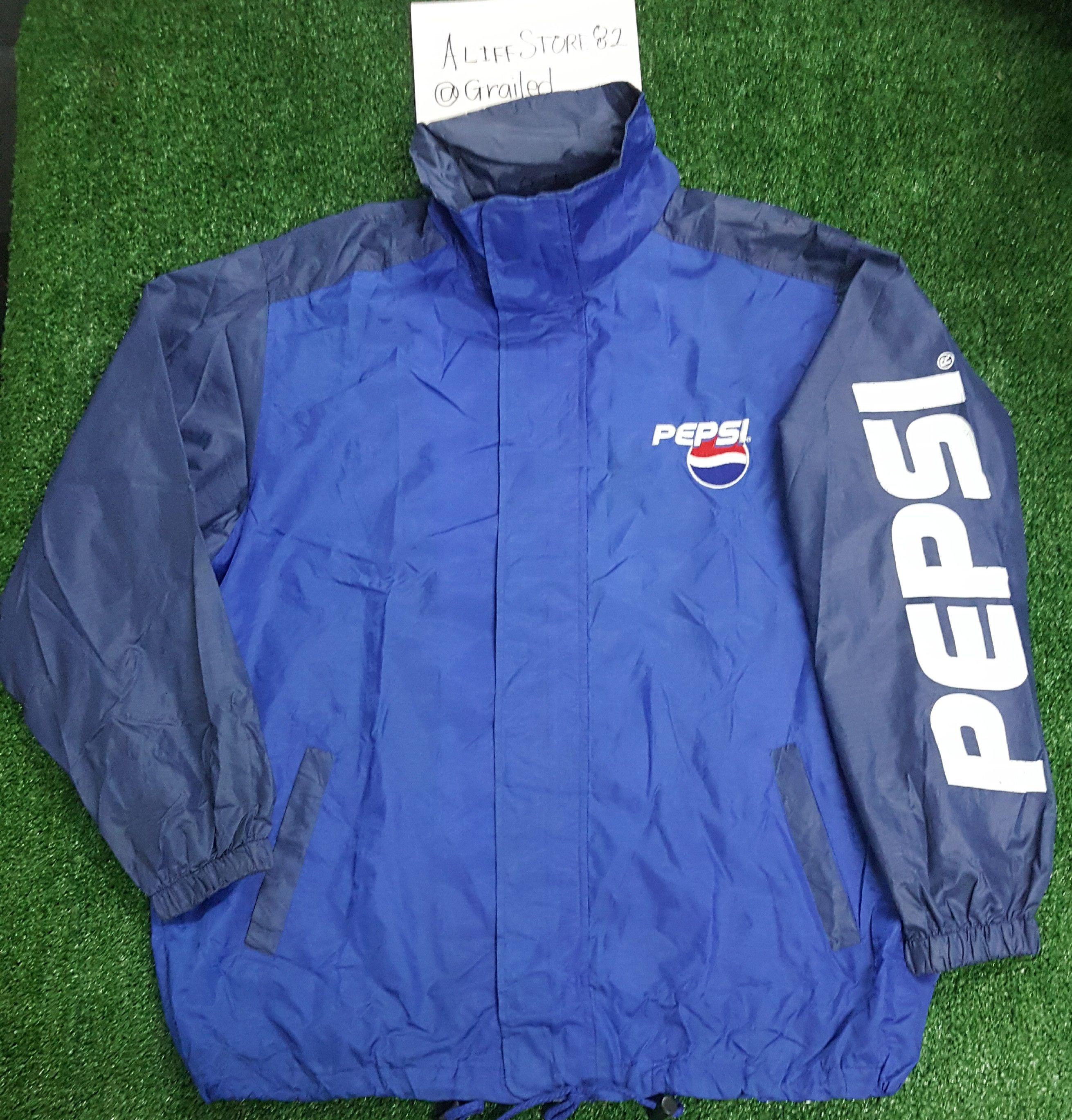 Pepsi × Vintage 📍LastDrop📍Vintage 90s Pepsi Windbreaker Jacket Big Logo ...