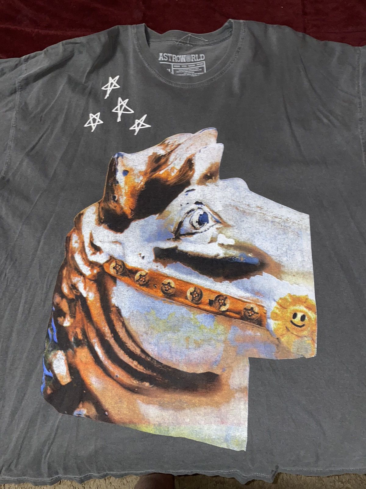 Travis Scott Travis Scott Astroworld Carousel Head T shirt | Grailed