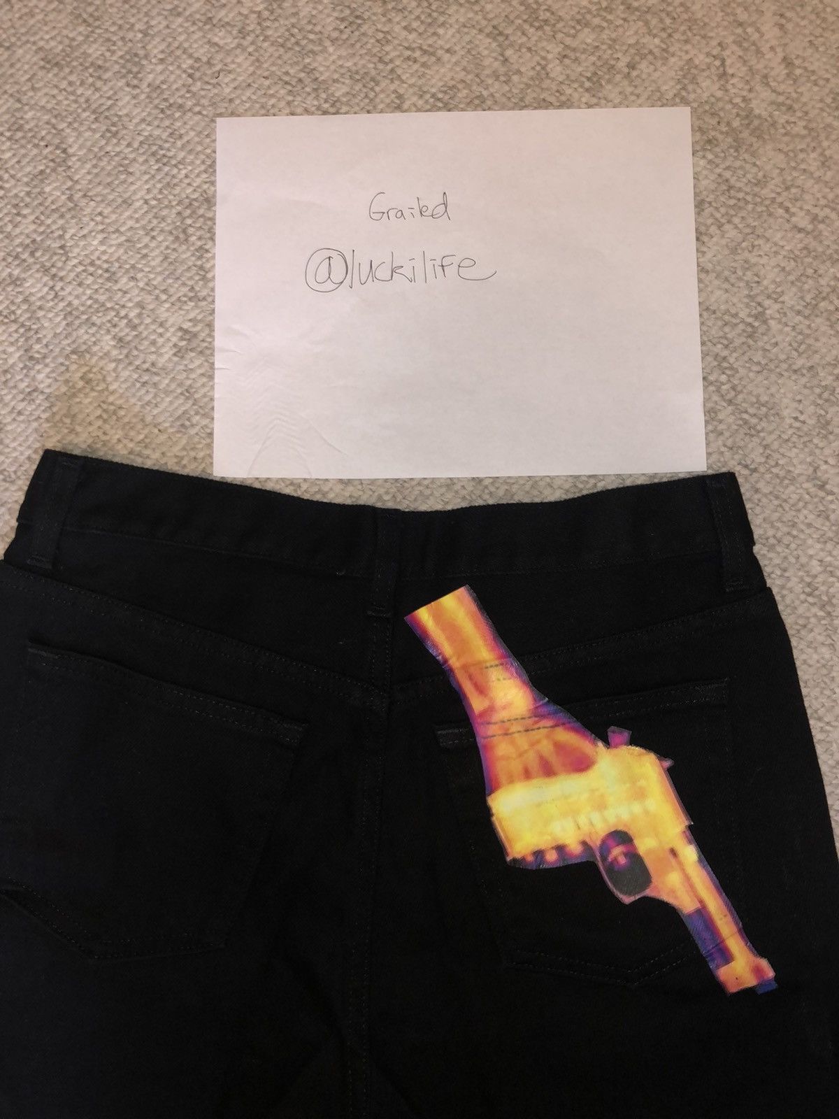 Custom Custom Gun Jeans | Grailed
