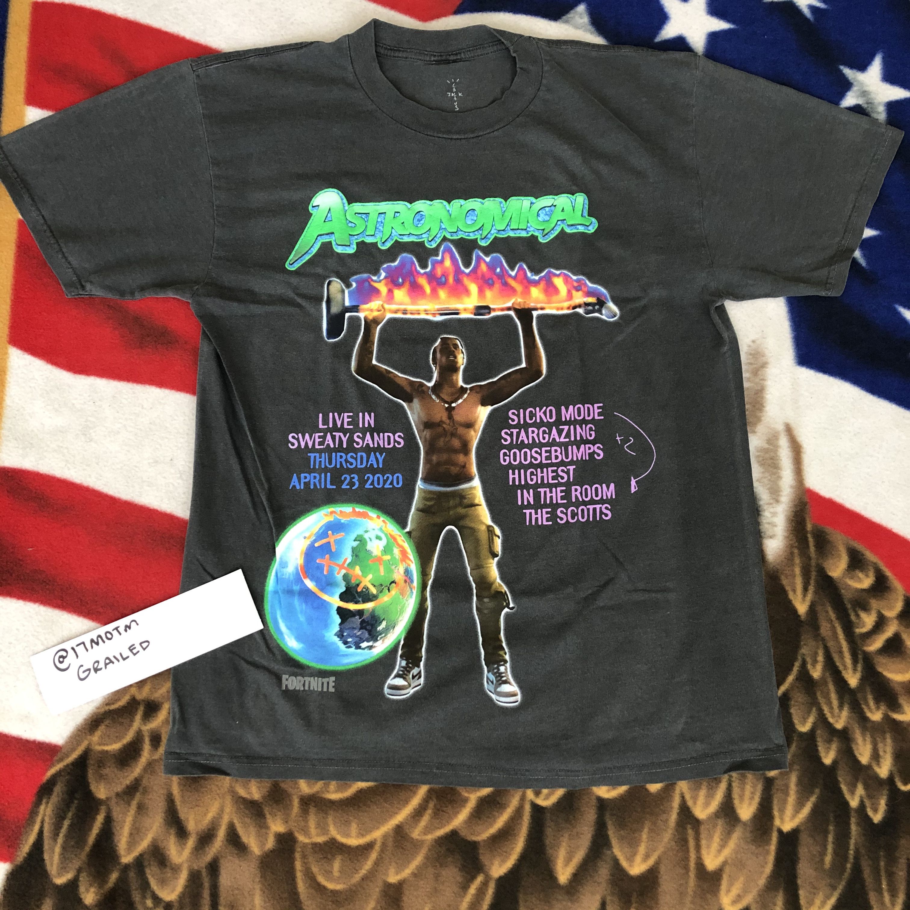 Travis Scott Travis Scott Back Bling T-Shirt | Grailed