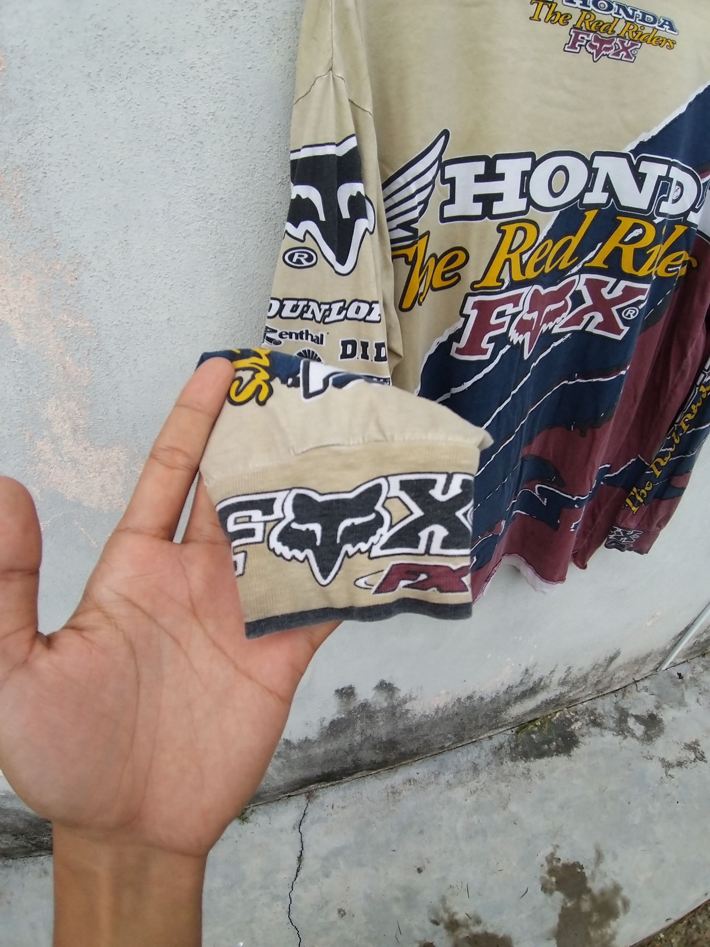 Fox Racing × Vintage VINTAGE 1995 FOX RACING HONDA RHUDE MOTOCROSS ...