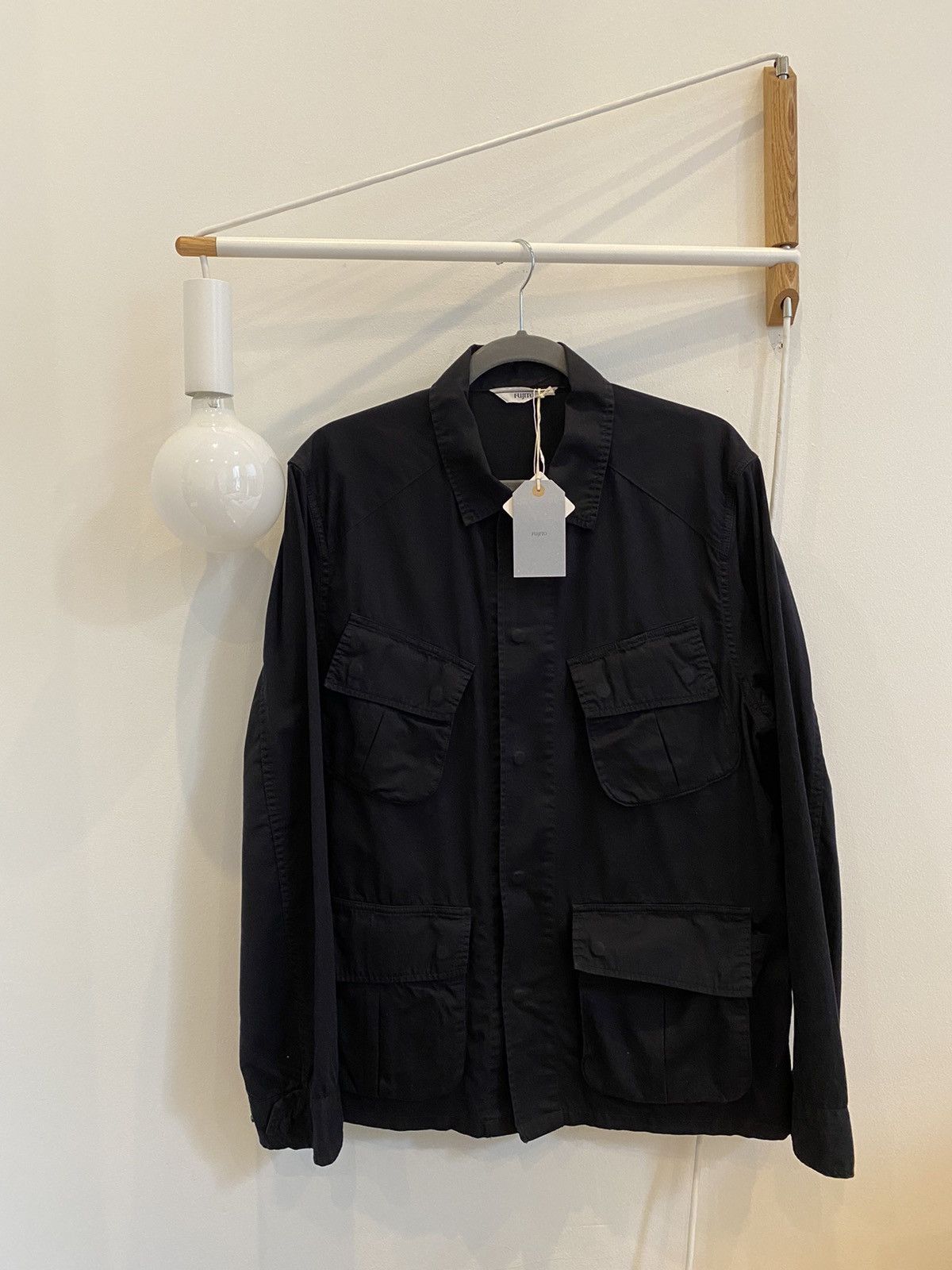 Fujito Fujito Jungle Fatigue Jacket in Navy Cotten & Linen | Grailed