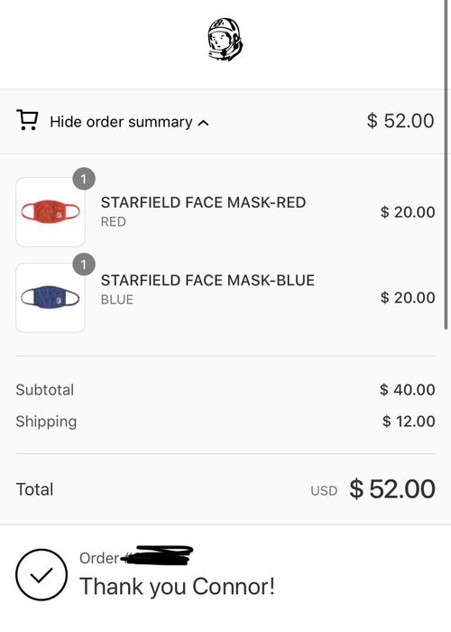 Billionaire Boys Club BBC Starfield Face Mask | Grailed