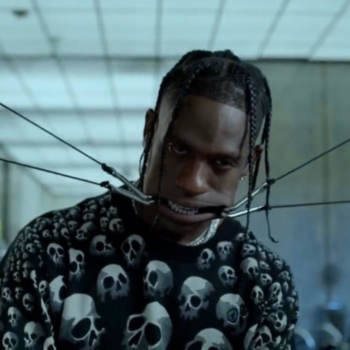 Travis Scott × Vintage Vintage travis scott skull tee | Grailed