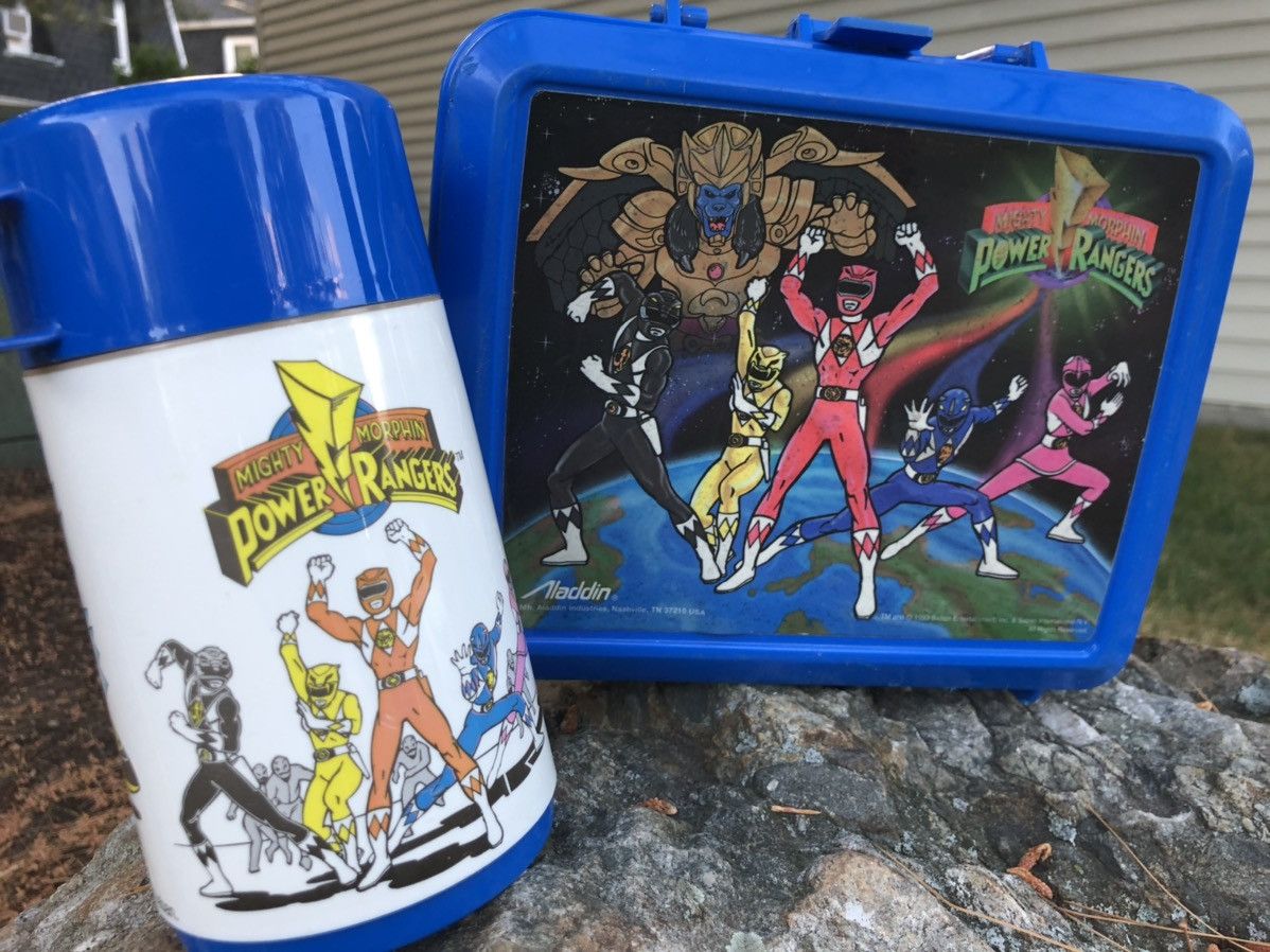Vintage 1993 vintage Power Rangers lunchbox & thermos 90s Kid | Grailed