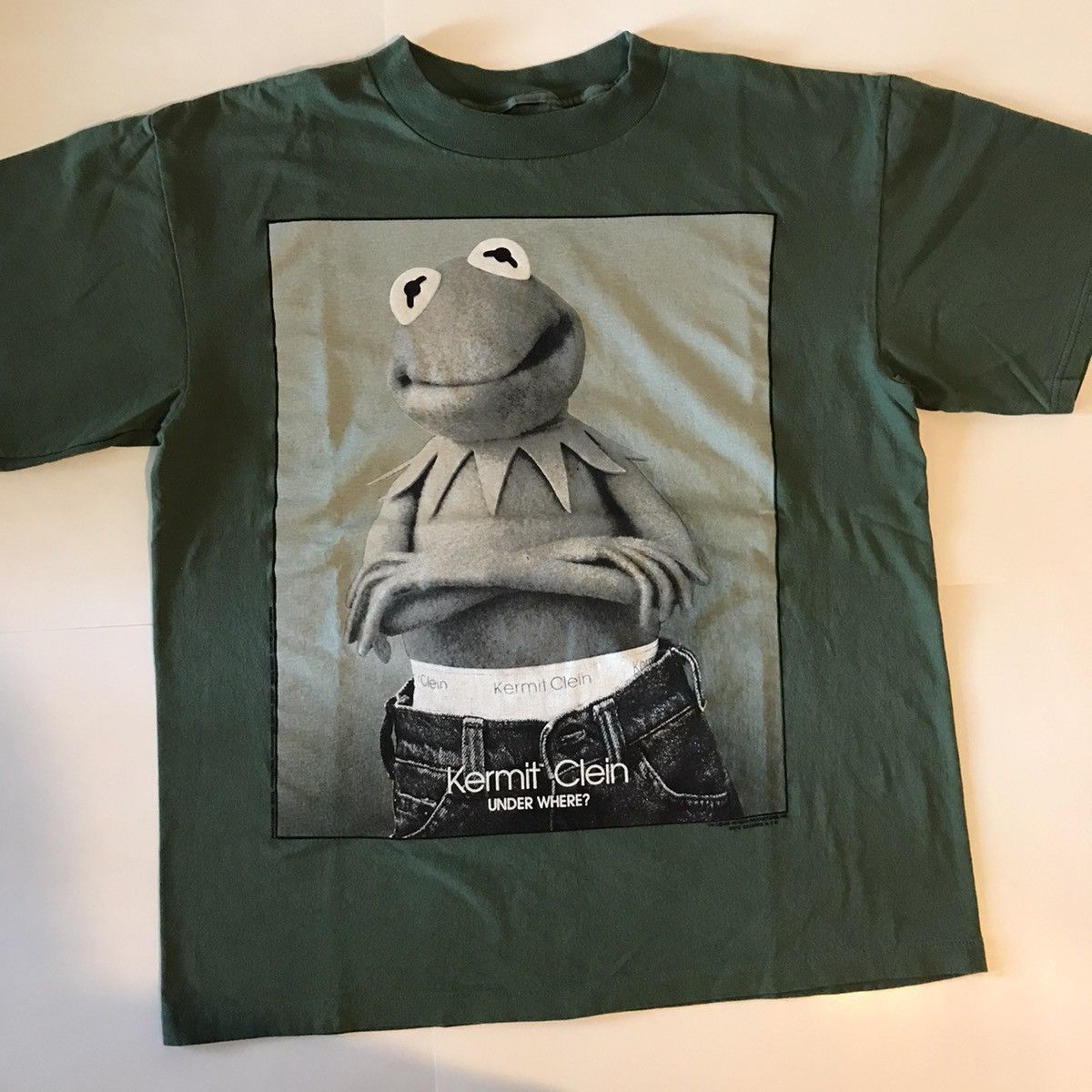 Vintage Vintage 90s Kermit clein Jim Henson muppets spoof t shirt | Grailed