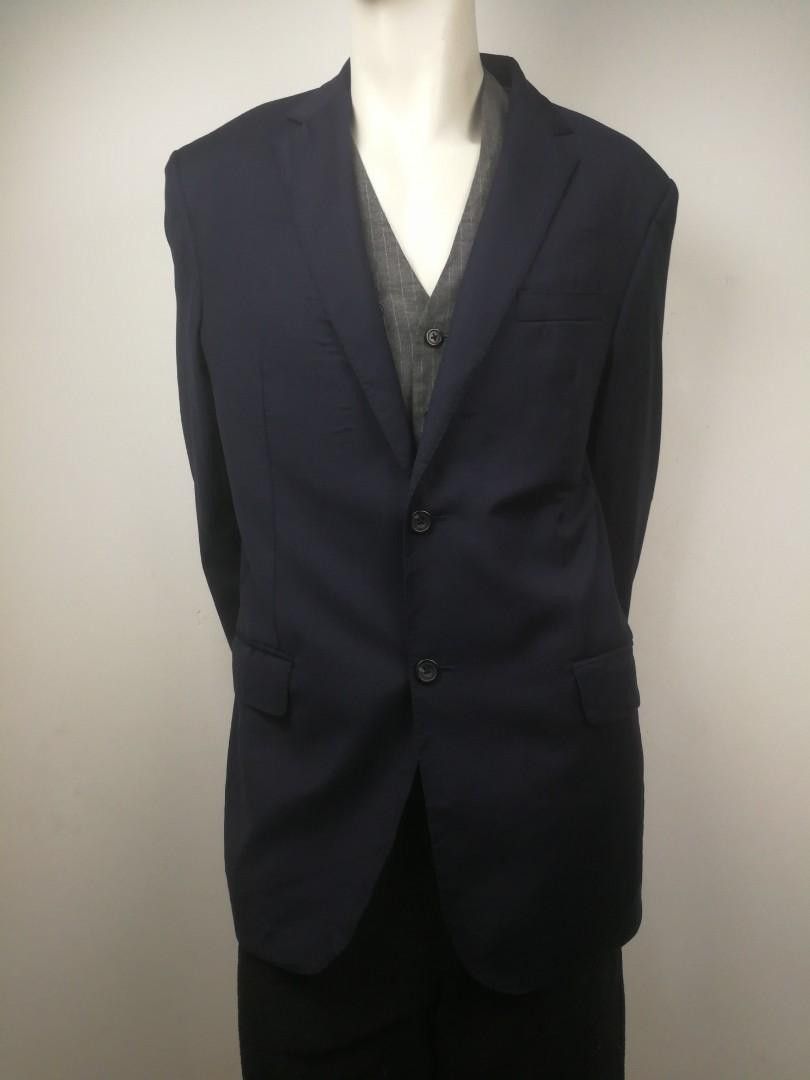 T.M. Lewin T.M.LEWIN Black Super 100's Blazer | Grailed