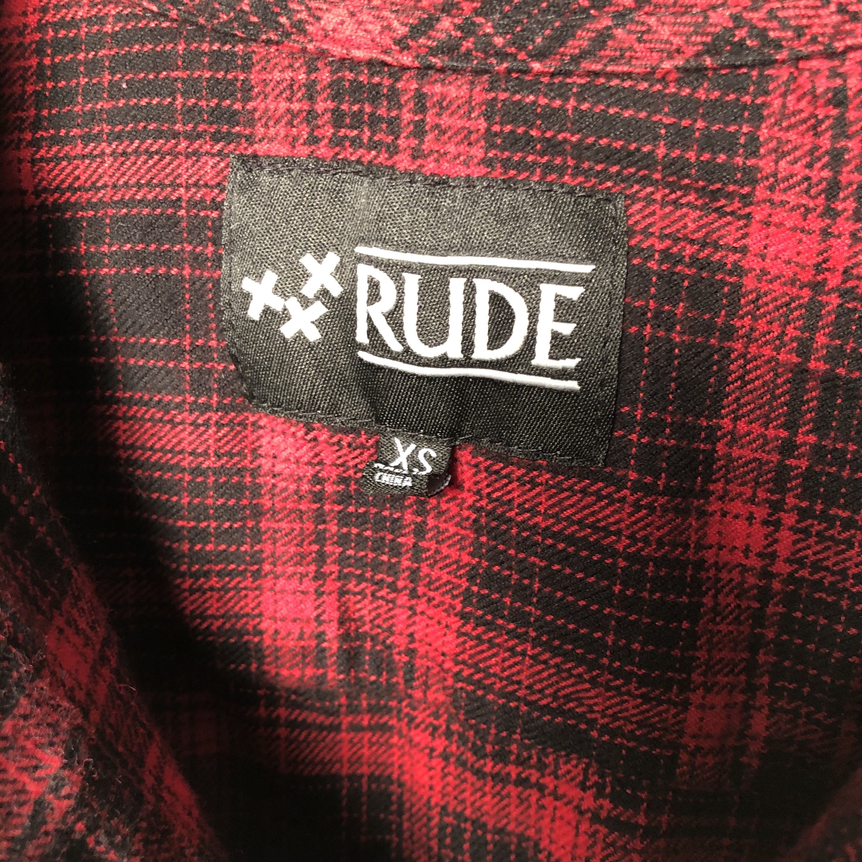 Rude (Hot Topic) Rude XS plaid flannel shirt | Grailed