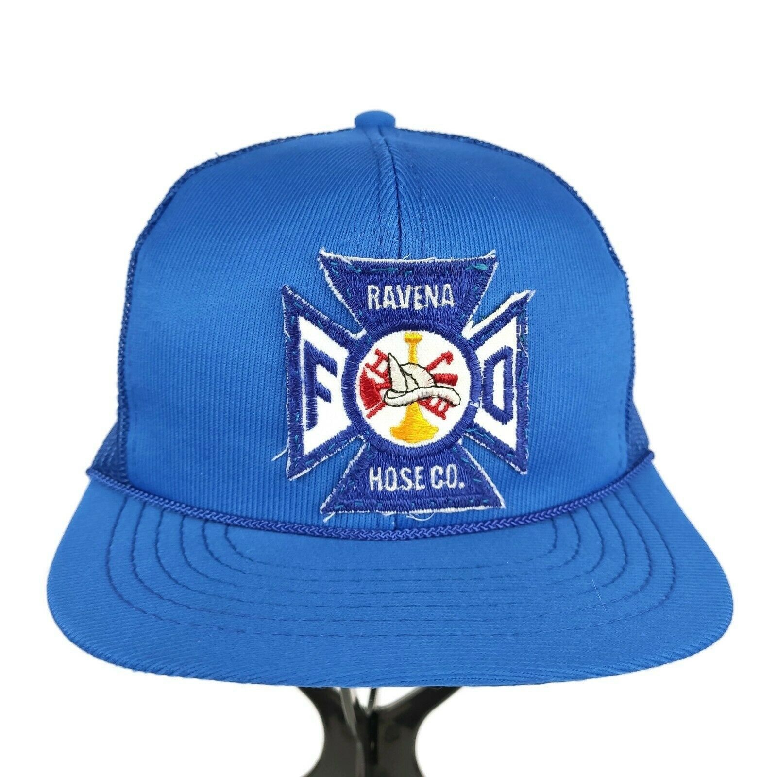 Vintage Vintage 80s Ravena NY Fire Department Hose Co. Snapback Hat ...