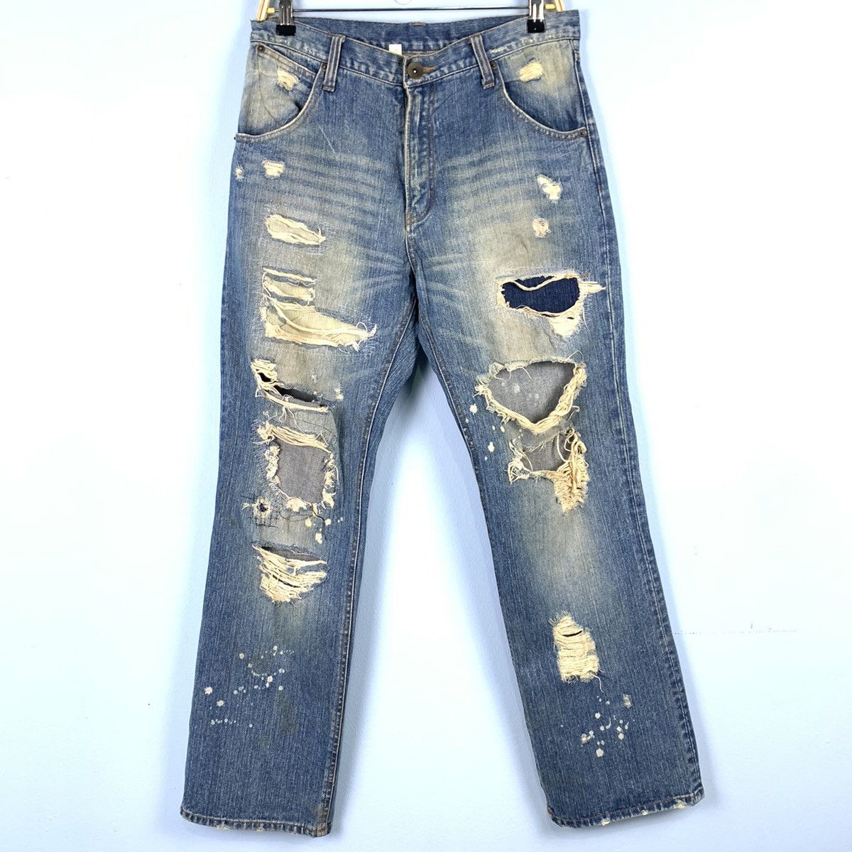 Distressed Denim × Japanese Brand × Self Edge 🔥NS41🔥edge jeans | Grailed