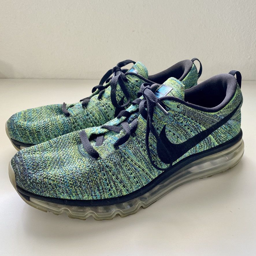 Nike Nike Flyknit Max Fitsole 2 Black Blue Lagoon Running Shoes | Grailed