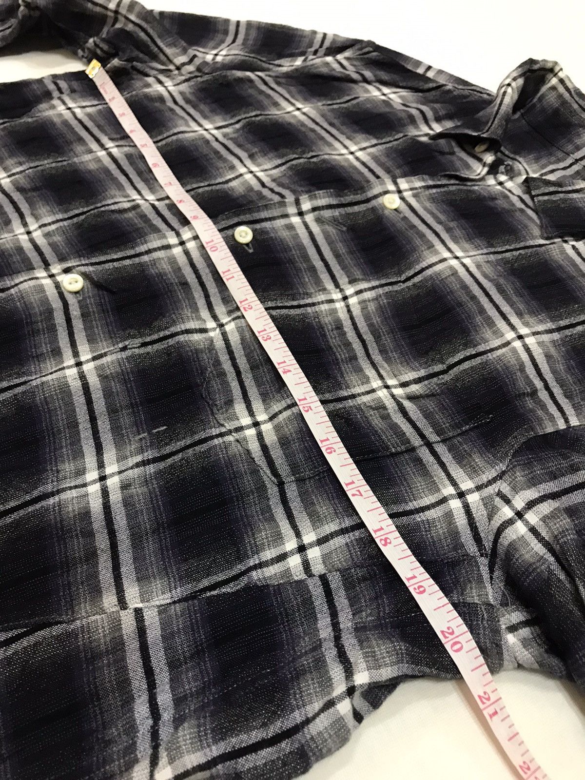 Number (N)ine VINTAGE NUMBER NINE SHADOW PLAID RAYON SHIRT | Grailed