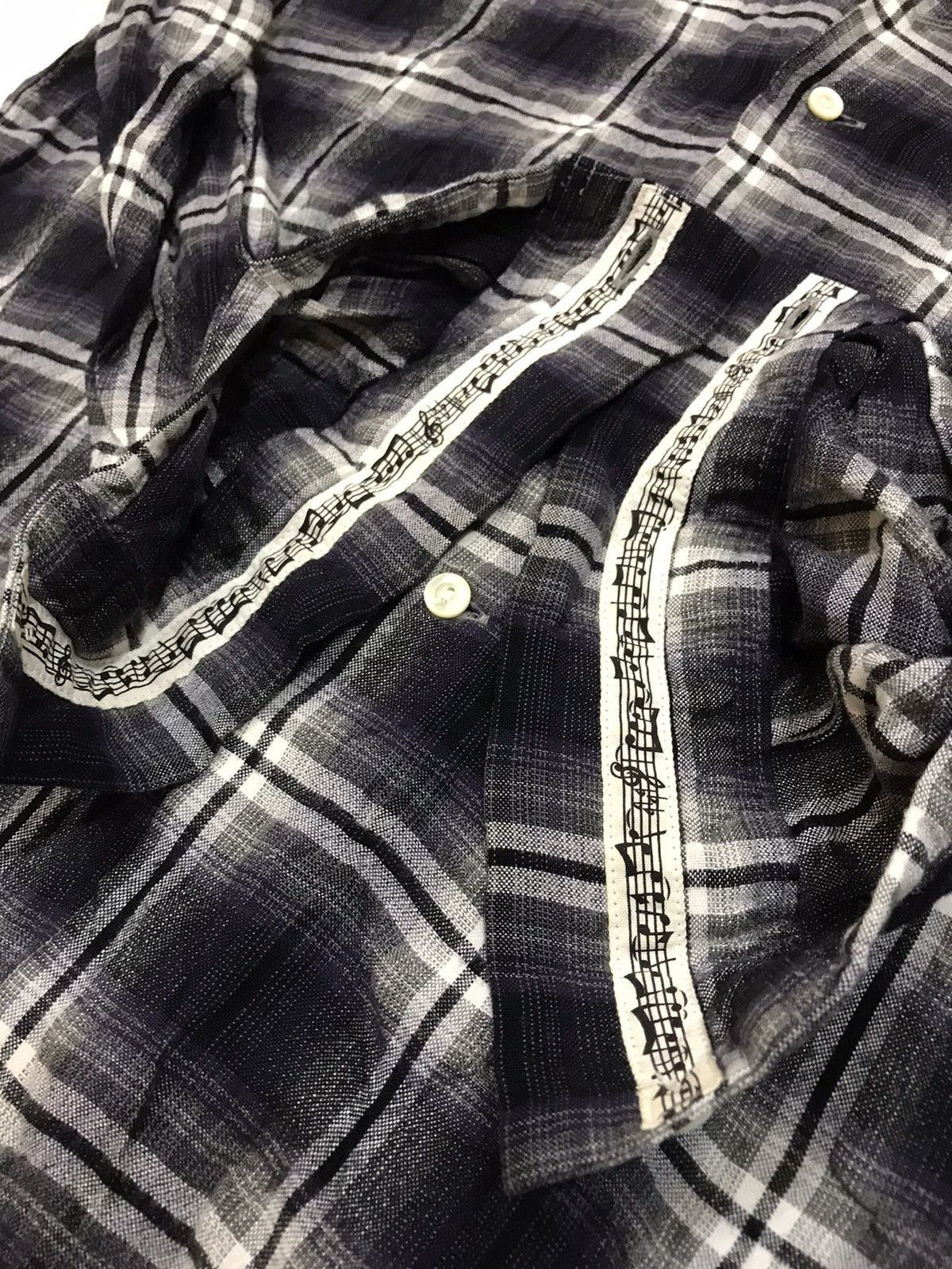 Number (N)ine VINTAGE NUMBER NINE SHADOW PLAID RAYON SHIRT | Grailed