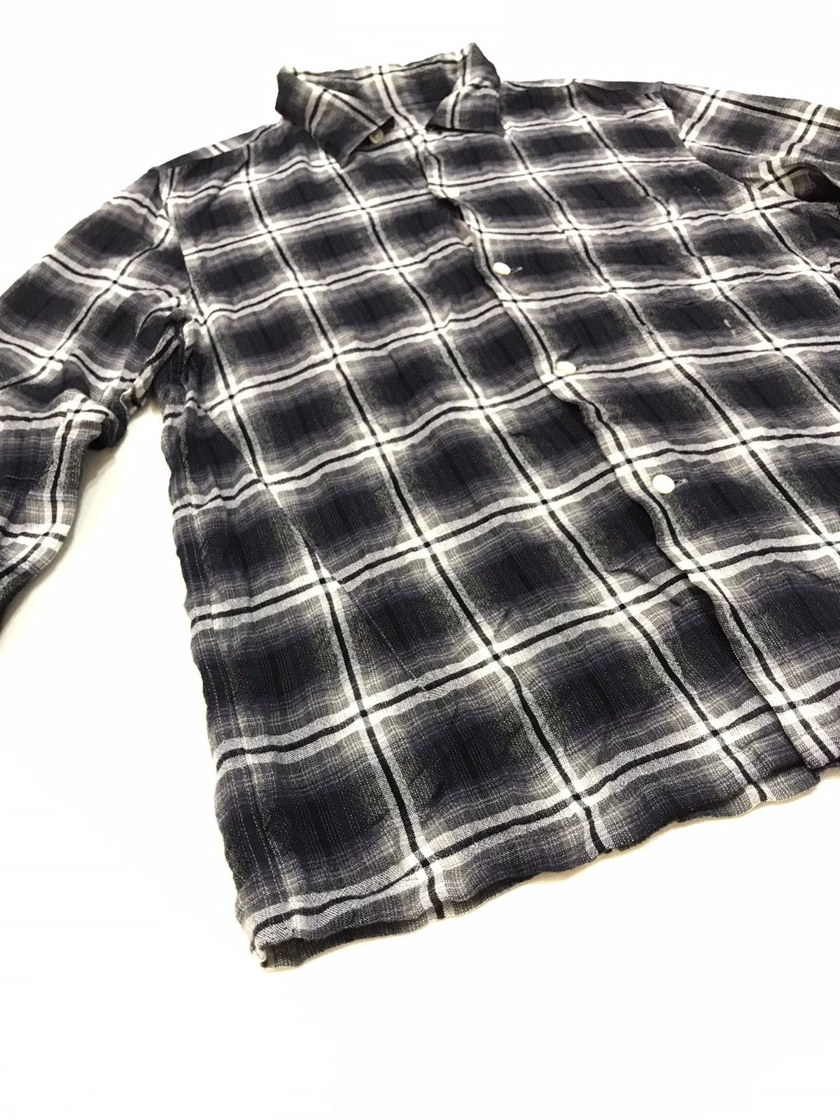 Number (N)ine VINTAGE NUMBER NINE SHADOW PLAID RAYON SHIRT | Grailed