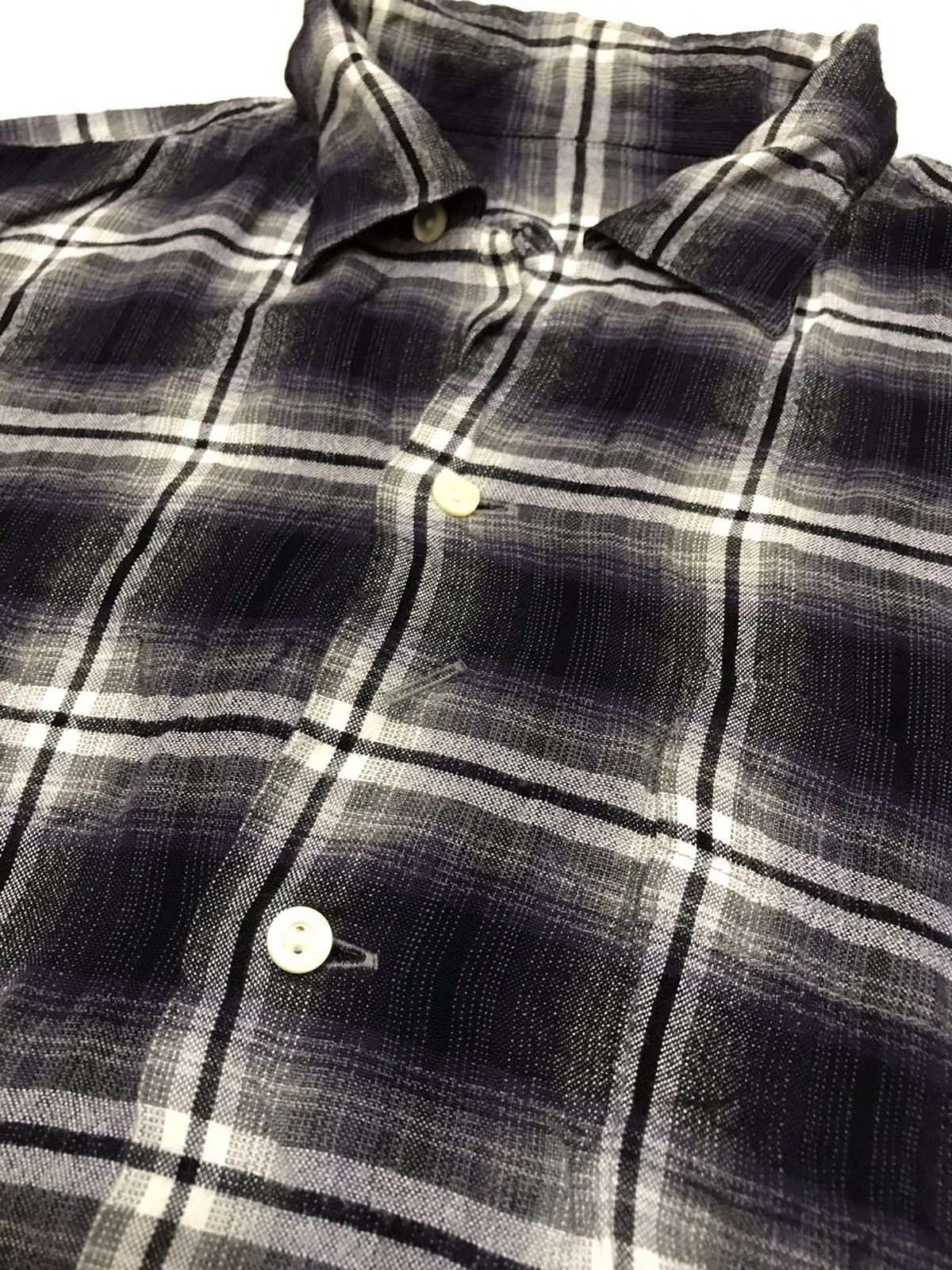Number (N)ine VINTAGE NUMBER NINE SHADOW PLAID RAYON SHIRT | Grailed