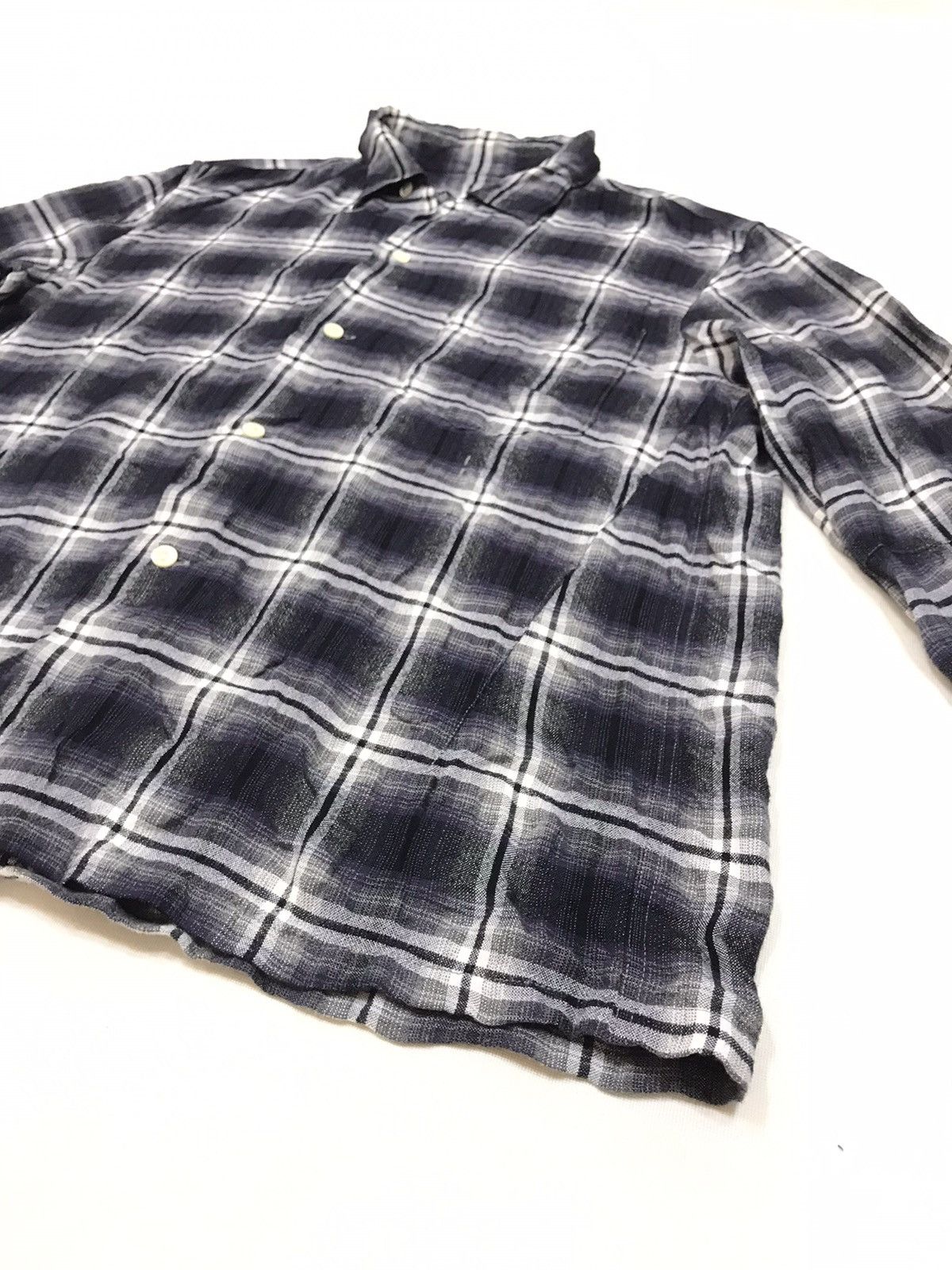 Number (N)ine VINTAGE NUMBER NINE SHADOW PLAID RAYON SHIRT | Grailed