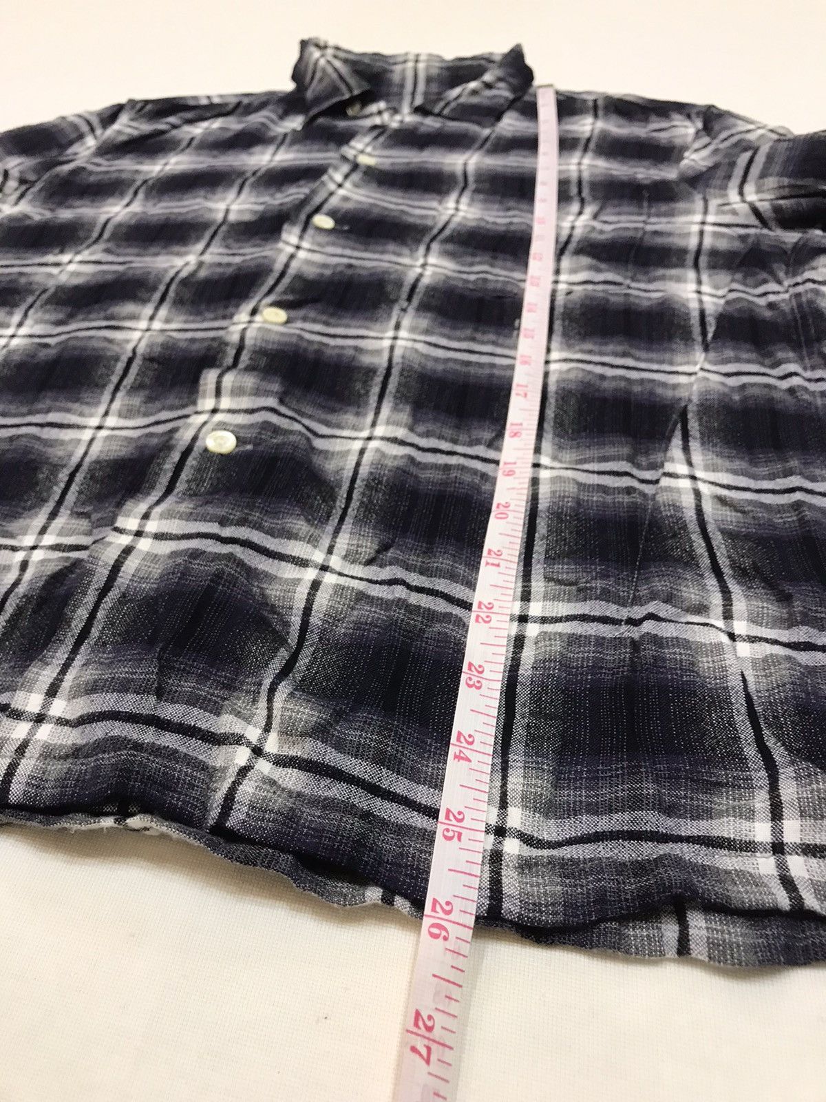 Number (N)ine VINTAGE NUMBER NINE SHADOW PLAID RAYON SHIRT | Grailed