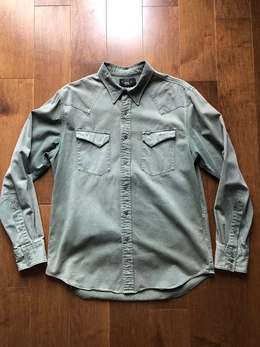 RRL Ralph Lauren RRL Concho Button Western Shirt | Grailed