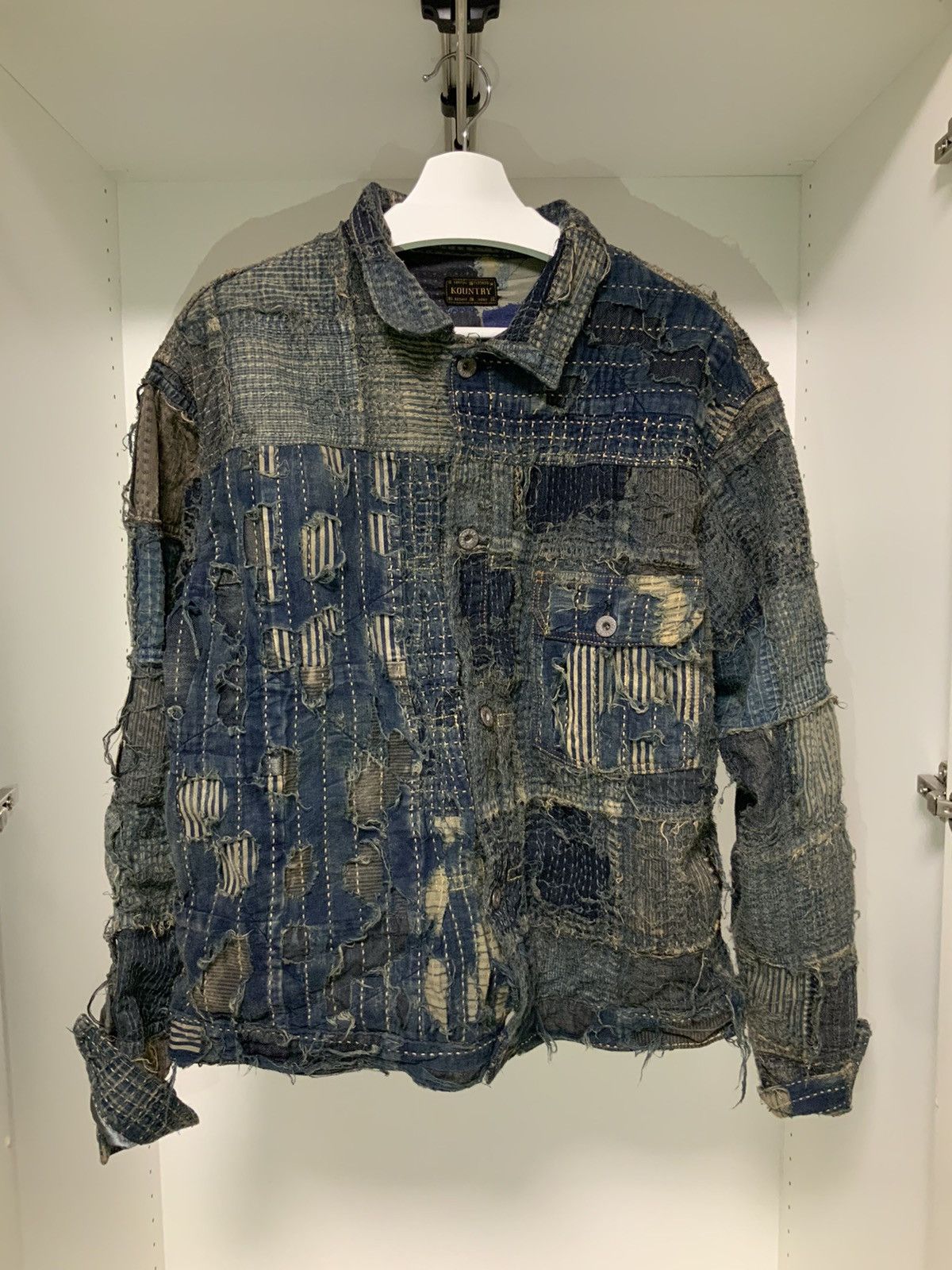 Kapital Kapital kountry BORO denim jacket indigo | Grailed