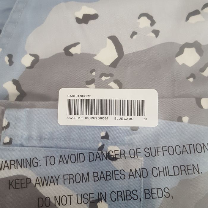 Supreme SS20 Blue Chocolate Chip Camo Shorts | Grailed