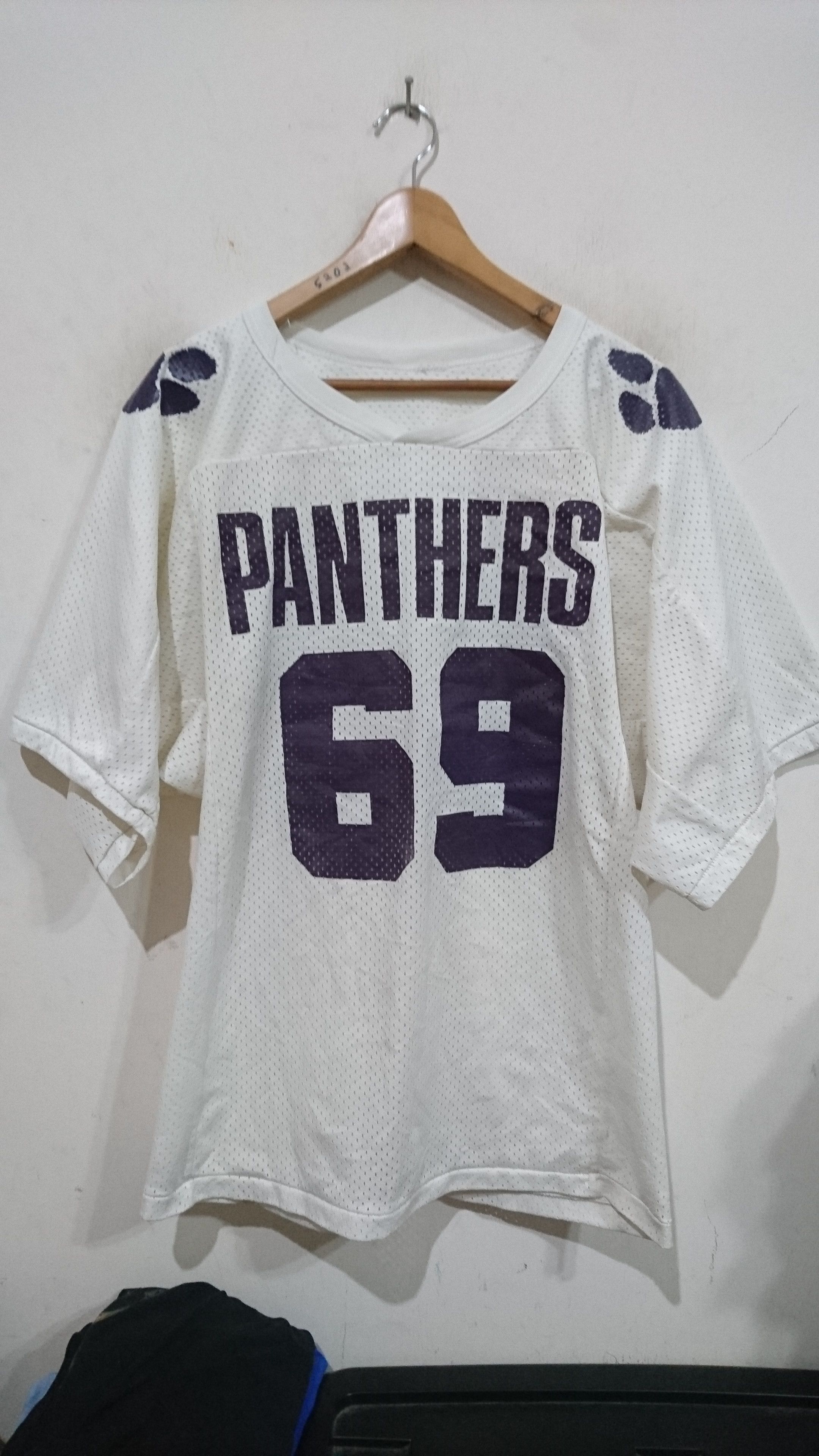NFL × Vintage Vintage NFL 69 "America" Football Jersey Panthers | Grailed