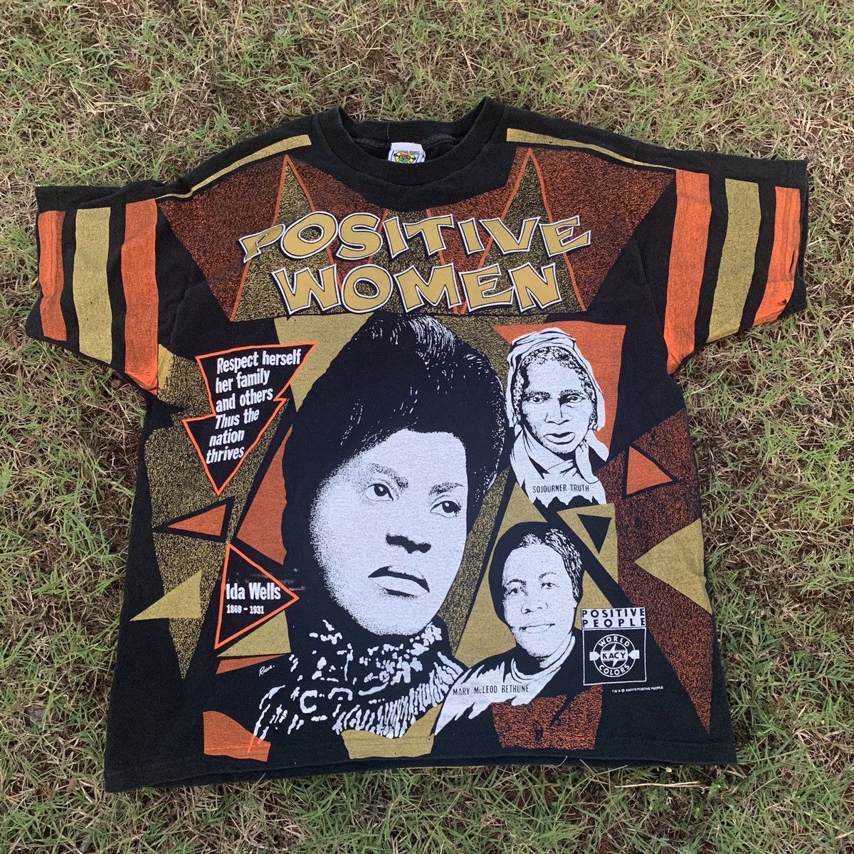 Vintage 90s Kacy World Colors Positive People Black History T-Shirt ...