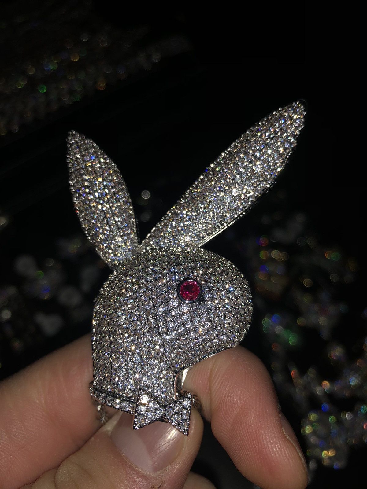 Jewelry Iced Out Diamond Playboy Bunny Pendant Playboy Chain Diamond | Grailed