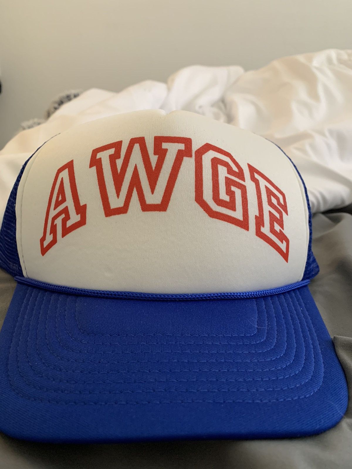 AWGE × Asap Rocky AWGE Blue trucker hat | Grailed