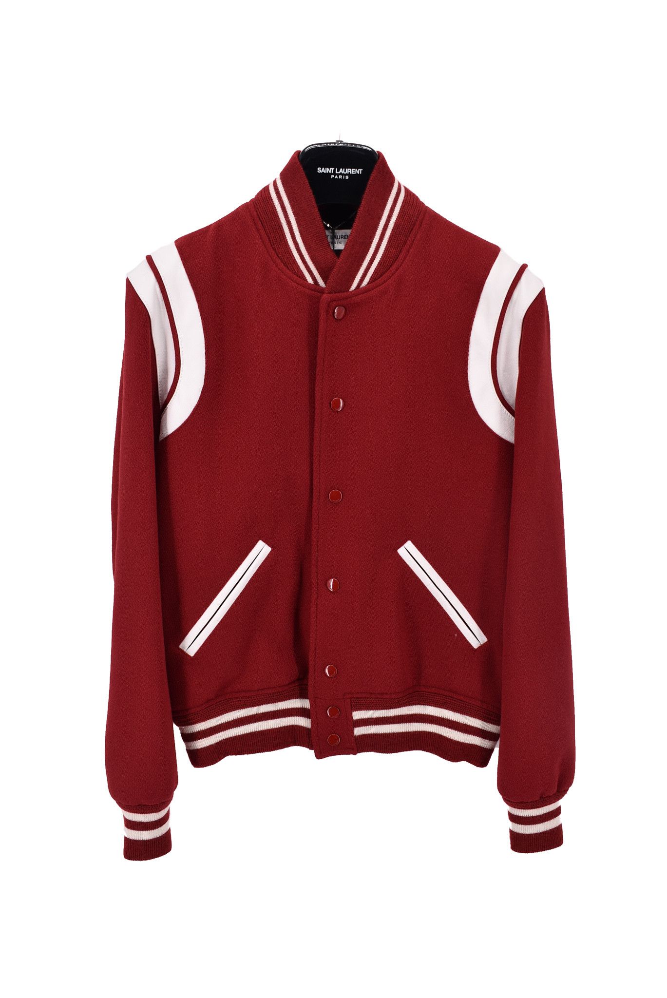 Saint Laurent Paris Saint Laurent Red Teddy jacket | Grailed