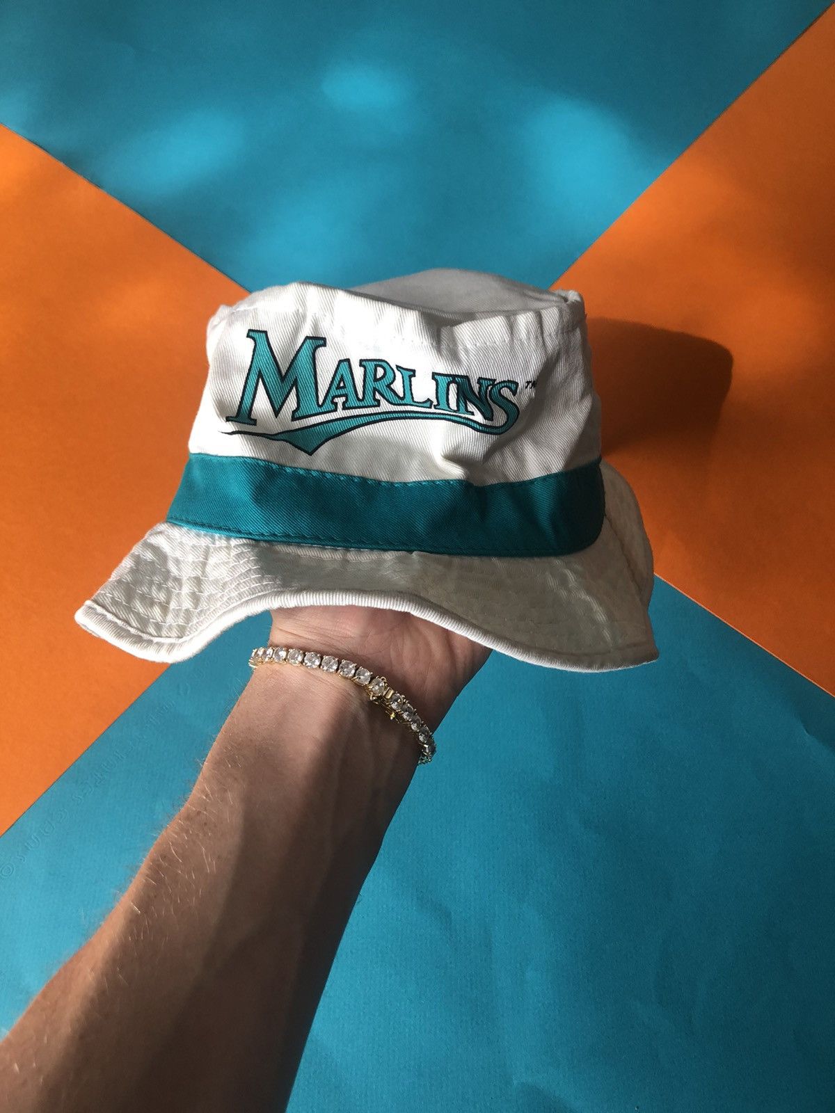 MLB × Vintage Vintage 90s Florida Marlins Bucket Hat | Grailed