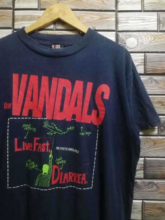 Vintage Vintage 90s The Vandals Punk Rock Band T Shirt Nitro Records ...