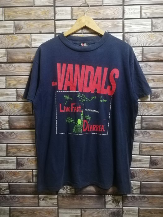 Vintage Vintage 90s The Vandals Punk Rock Band T Shirt Nitro Records ...