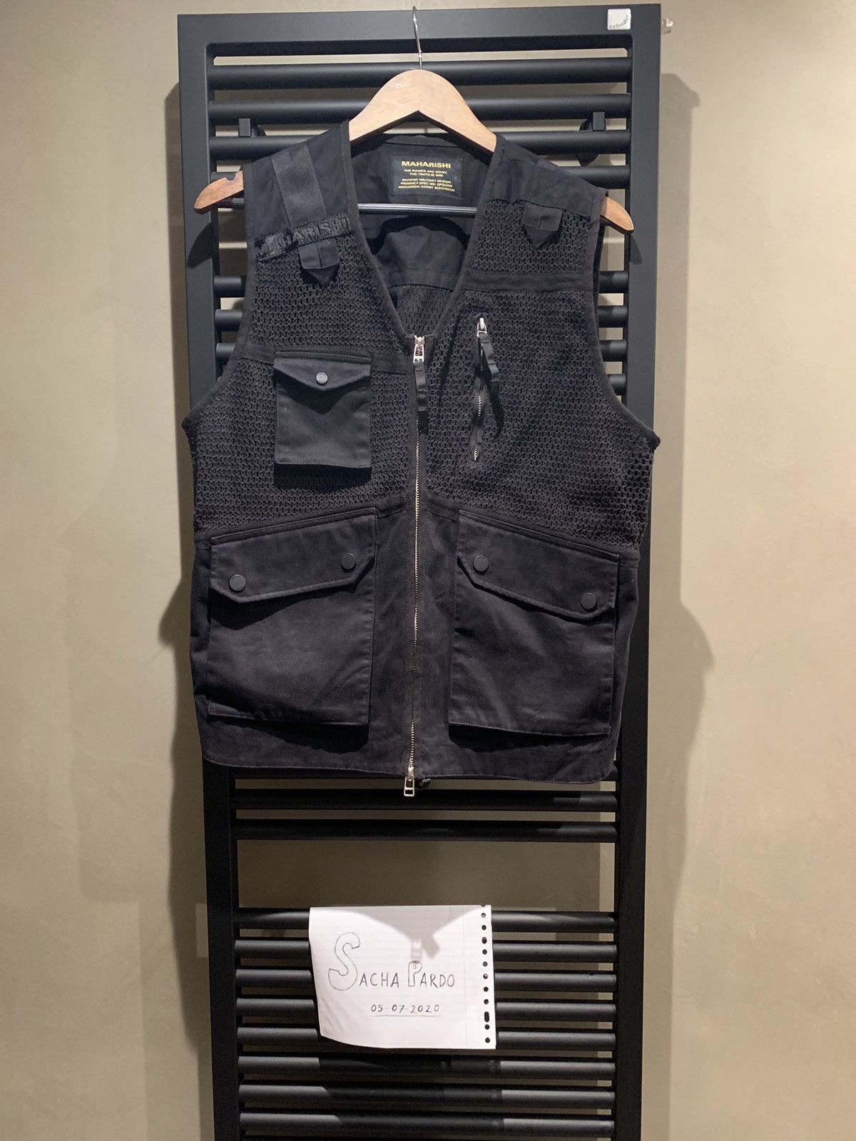 Maharishi Maharishi black mash cargo vest | Grailed