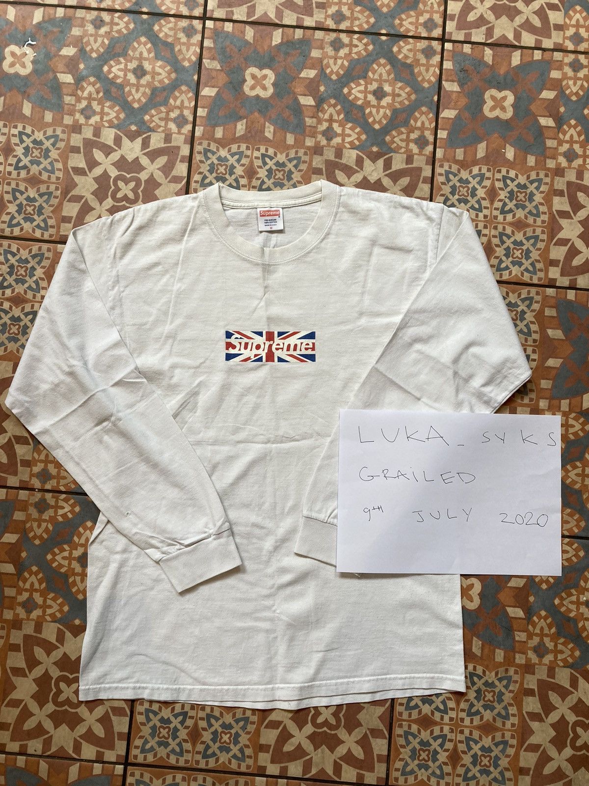 Supreme Supreme union jack box logo long sleeve | Grailed