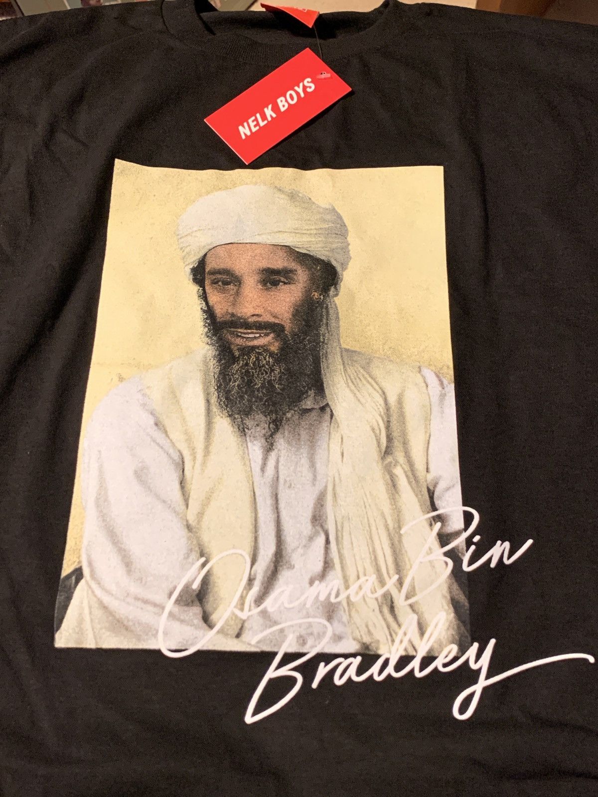Full Send by Nelk Boys Osama Bin Bradley T-Shirt Full Send Nelk Boys ...