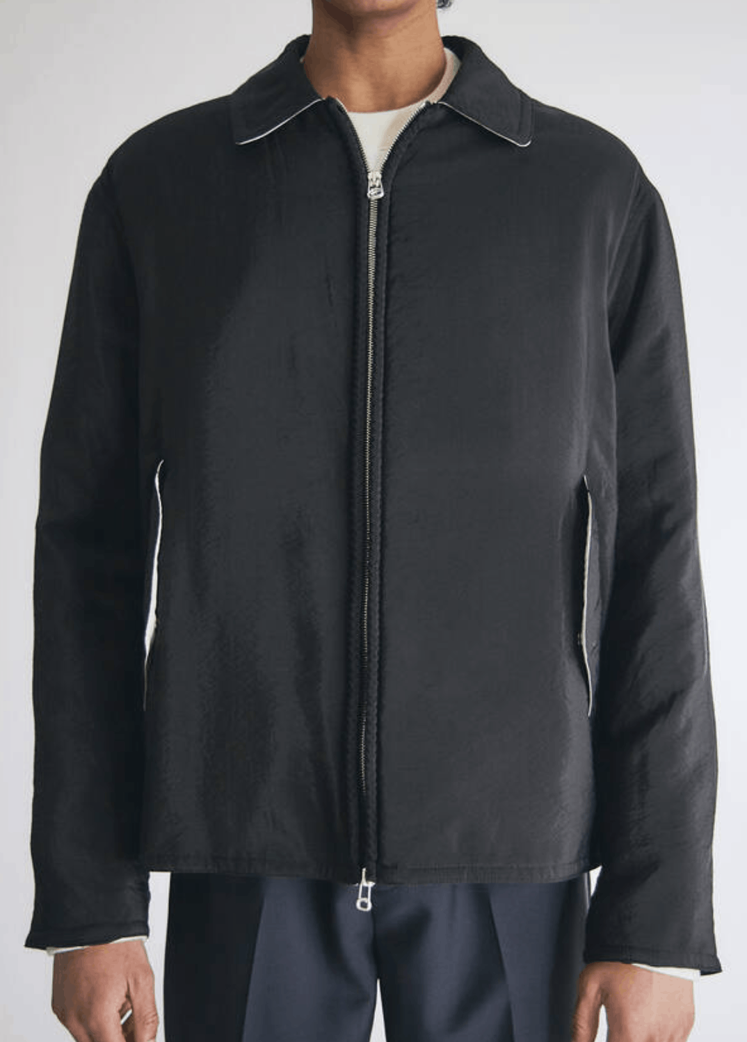 Oamc OAMC spread collar satin jacket | Grailed