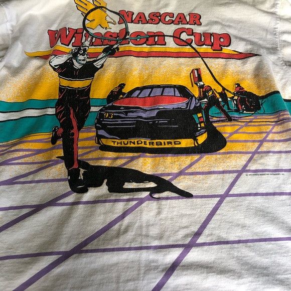 NASCAR RARE VINTAGE NASCAR MOTOR SPORT XL FRONT BACK LOGO | Grailed