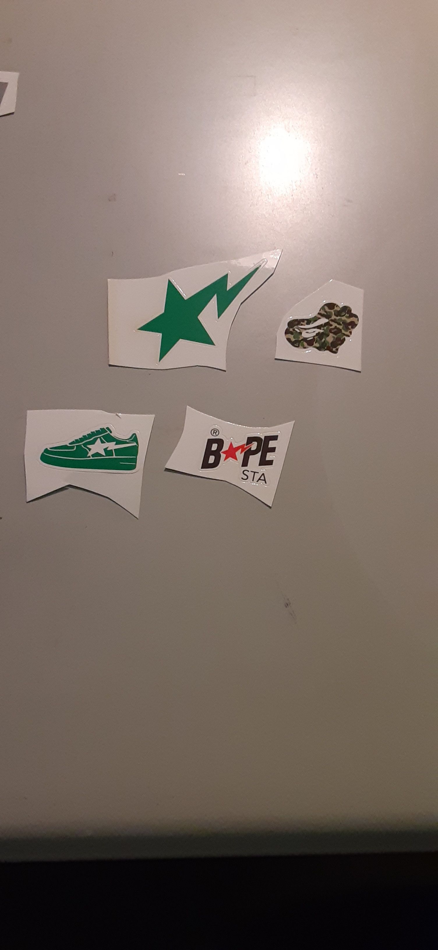 Bape Bapesta, Camo head Stickers Set | Grailed
