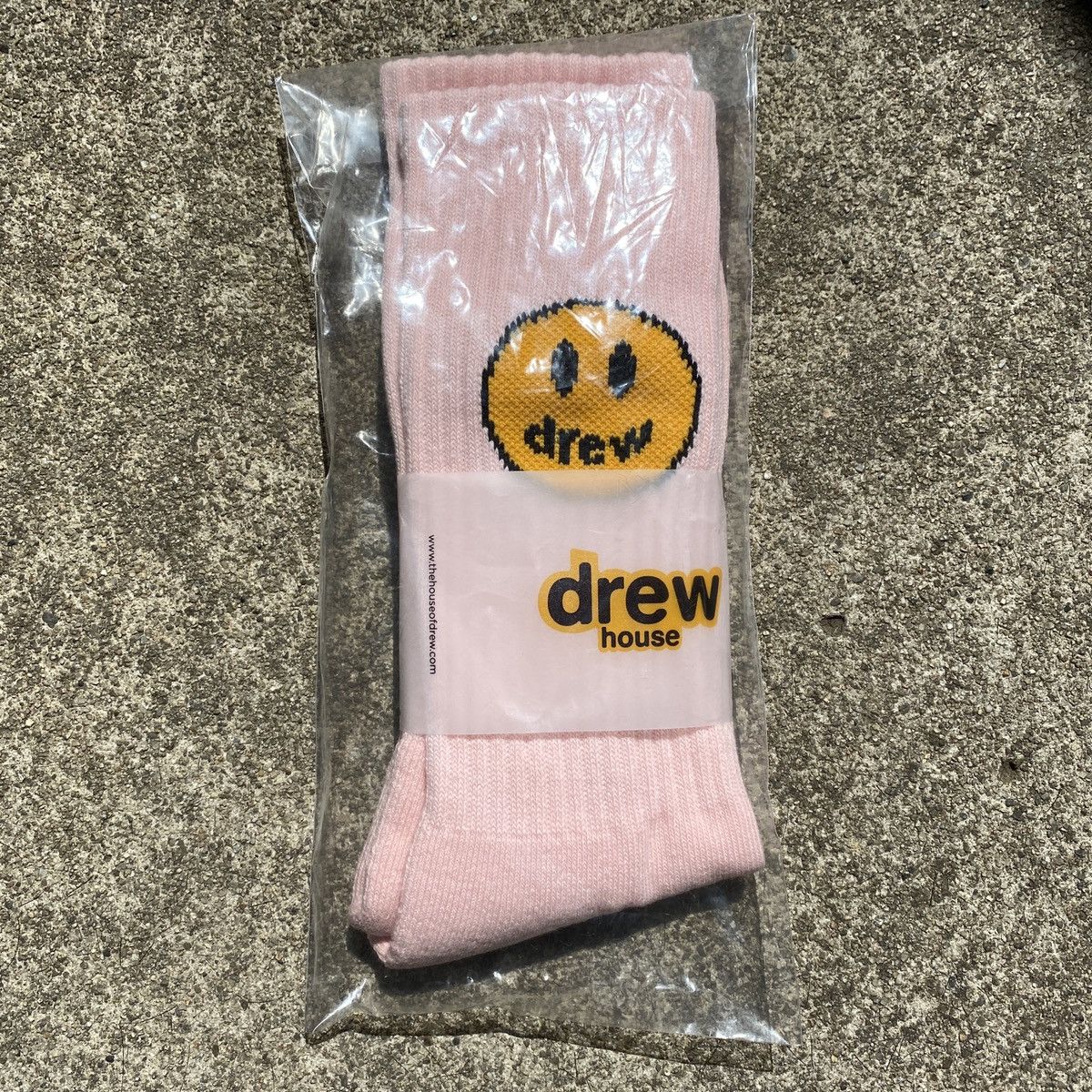 Drew House × Justin Bieber Drew house mascot socks pink | Grailed