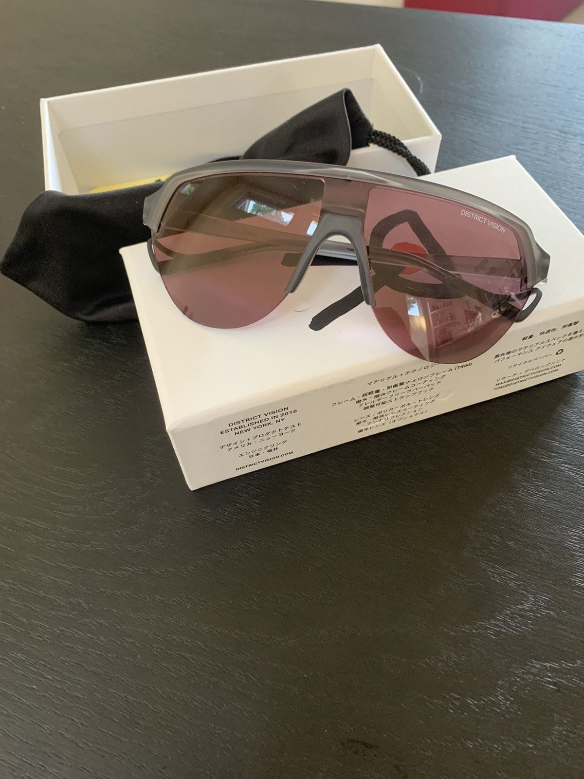District Vision District Vision Nagata Grey Sunglasses | Grailed