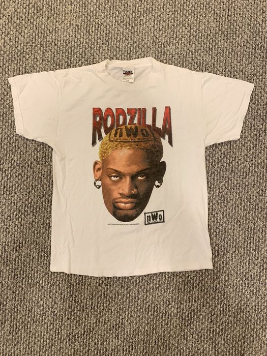 Vintage DENNIS RODMAN “Rodzilla” Tee NWO A$AP Rocky T-Shirt RARE | Grailed