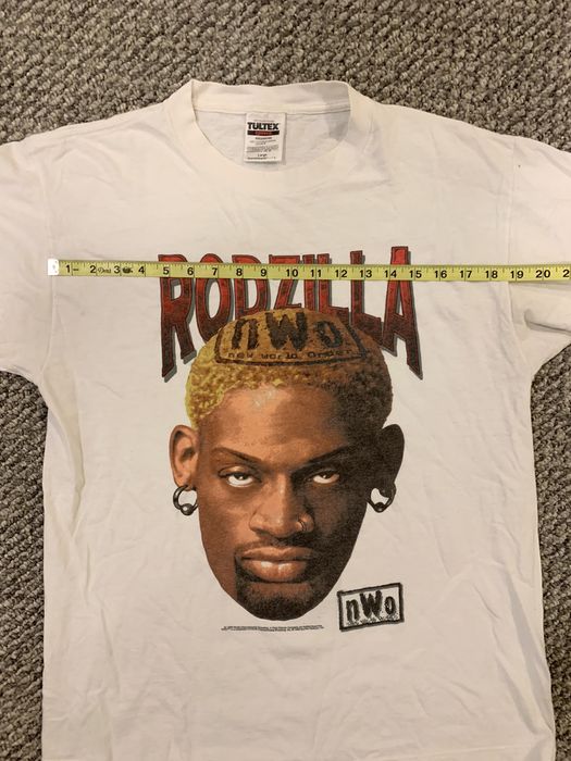 Vintage DENNIS RODMAN “Rodzilla” Tee NWO A$AP Rocky T-Shirt RARE | Grailed