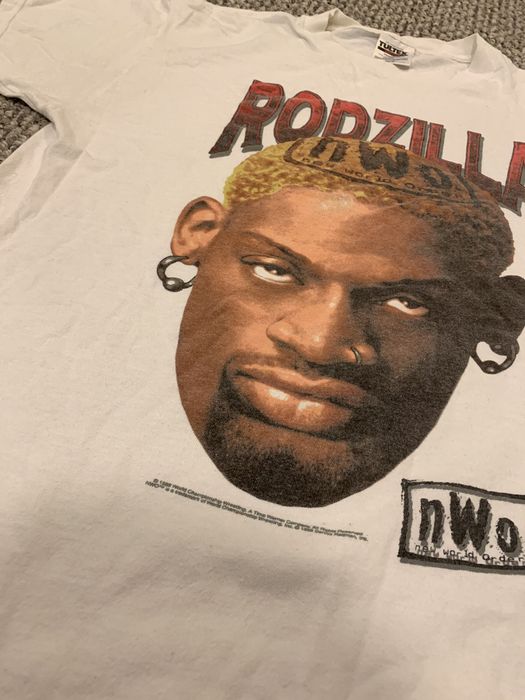 Vintage DENNIS RODMAN “Rodzilla” Tee NWO A$AP Rocky T-Shirt RARE | Grailed